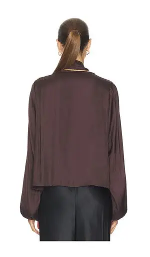WeWoreWhat Wrap Neck Tie Top