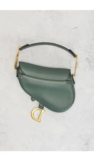 FWRD RENEW Dior Saddle Bag - Green