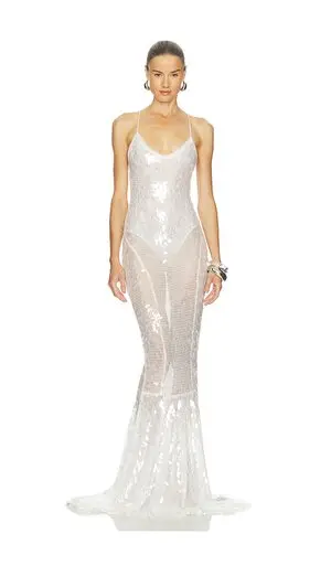 Norma Kamali Sequined Evening Dresses