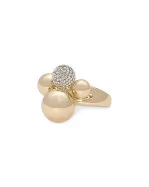 Ramy Brook Tiffani Bead & Pave Fireball Ring - Gold