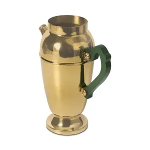LULU POWERS Brass Handled Cocktail Shaker