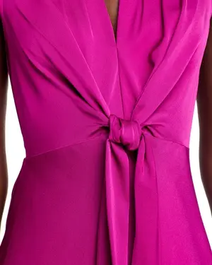 Kobi Halperin Lex Tie Front Dress - Fuchsia