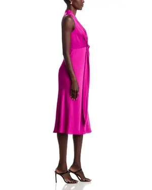 Kobi Halperin Lex Tie Front Dress - Fuchsia
