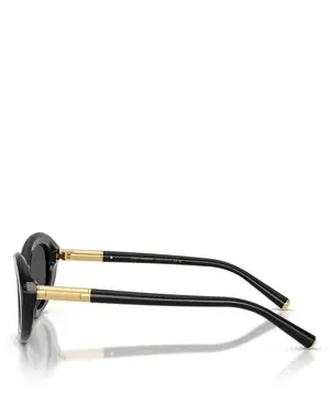 Dolce & Gabbana Oval Sunglasses, 54mm - Black