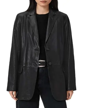 ALLSAINTS Arna Leather Blazer