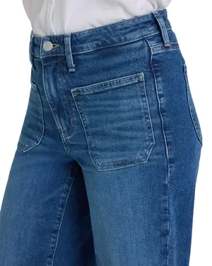 NYDJ Teresa High-rise Wide-leg Ankle Jeans - Opera Blue