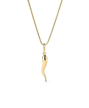 ANA LUISA Italian Horn Charm Necklace - Gold
