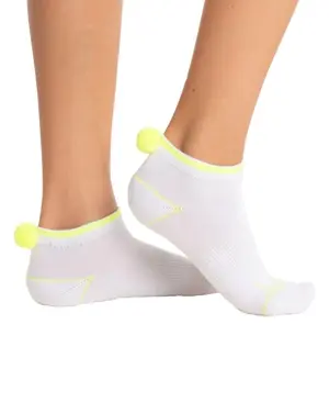 Lucky In Love Pom Low Cut Socks - Multi