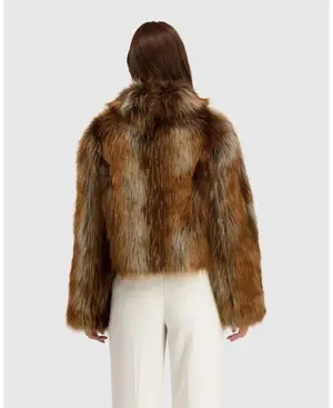 LYLA GRANT Faux Fur Jacket