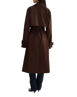 LAMARQUE Belted Trench Coat