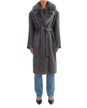 LAMARQUE Tie Detailed Coat
