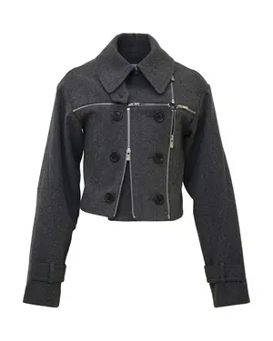 Rokh Double-breasted Broken Jacket