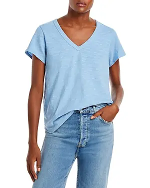 Wilt Shrunken V-Neck Tee Cloudy