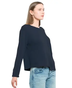 WILT CLOTHING Sweater Mix Sweatshirt - Peacoat