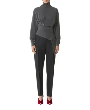 LANVIN Wool And Cashmere Knit Pullover - Dove