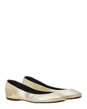 Lanvin Metallic Flats For Women