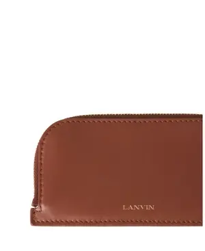 LANVIN Catch Leather Cardholder - Chestnuts