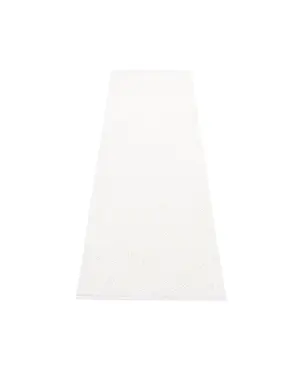 PAPPELINA Svea Rug, 27 X 96 White Metallic