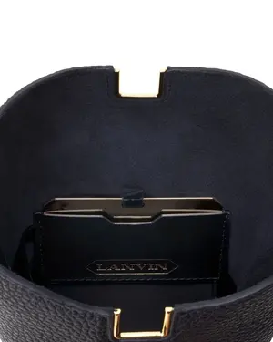 LANVIN Catch Nano" Leather Bucket Bag