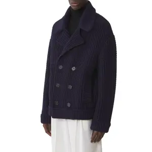 LANVIN Oversized Wool Pea Coat