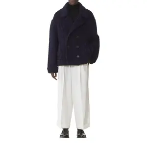 LANVIN Oversized Wool Pea Coat