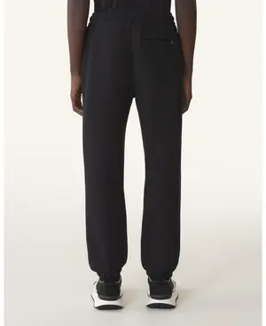 LANVIN Fleece Jogger Pants - Black.