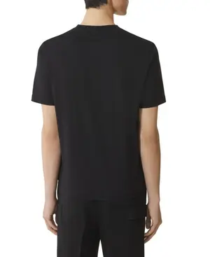LANVIN Embroidered Cotton T-shirt - Black
