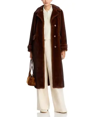Herno Long Faux Fur Coat