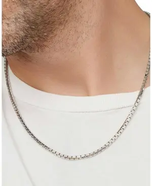 ORADINA Sterling Edge Box Chain