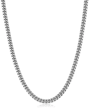 ORADINA Sterling Cuban Chain