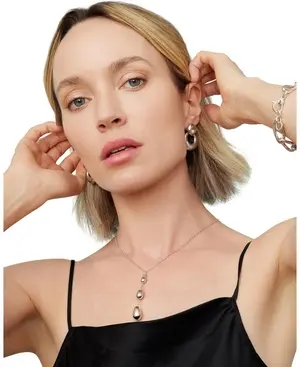 ORADINA Sterling In My Orbit Drop Earrings
