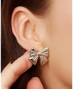 ORADINA Sterling Bow Stud Earrings