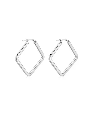 ORADINA Sterling Quad Midi Hoops - Silver