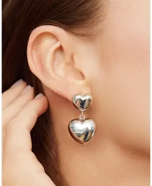 ORADINA Sterling Lover Statement Drop Earrings