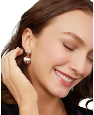 ORADINA Sterling Lover Statement Drop Earrings