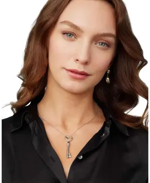ORADINA Sterling Lover Statement Drop Earrings