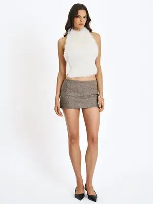 MISS CIRCLE Low-waisted Micro Skort