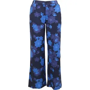LORDS OF HARLECH Phoebe Wide Leg Tailored Pant - Softbloom Navy