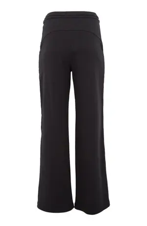 LORDS OF HARLECH Paige Wide Leg Brushed Knit Pant - Black