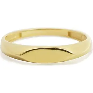 THE LOVERY FINE JEWELRY Marquise Signet Ring - Yellow Gold