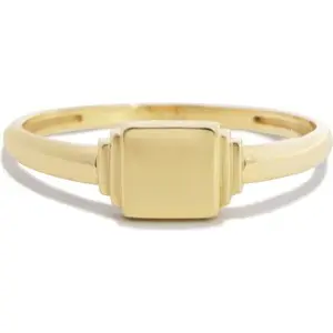 THE LOVERY FINE JEWELRY Square Signet Ring - Yellow Gold