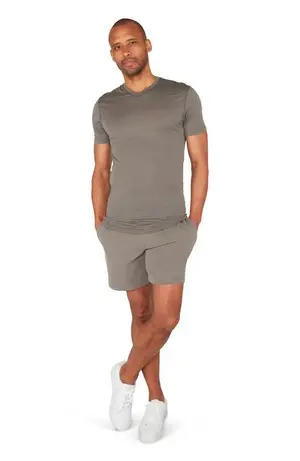 LORDS OF HARLECH Victor Extra Fine Merino Wool V-neck Shirt - Sage