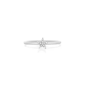THE LOVERY FINE JEWELRY Diamond Star Ring - White Gold