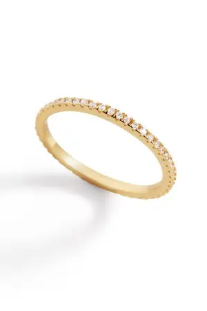 MINT & LILY Eternity Pave Ring - 18k Gold Over Sterling Silver