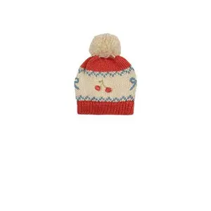 WILD WAWA Knitted Beanie - Cherry Red