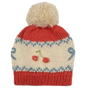 WILD WAWA Knitted Beanie Cherry Red