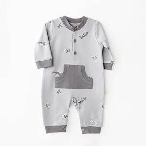 ANDY WAWA Panda Print Romper