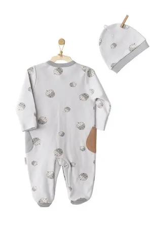ANDY WAWA Printed Romper With Hat