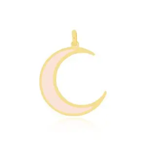 THE LOVERY FINE JEWELRY Crescent Moon Charm - Pink Pearl