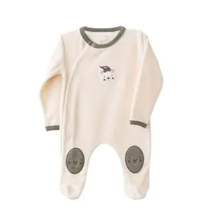 ANDY WAWA Bear Patch Sleepsuit